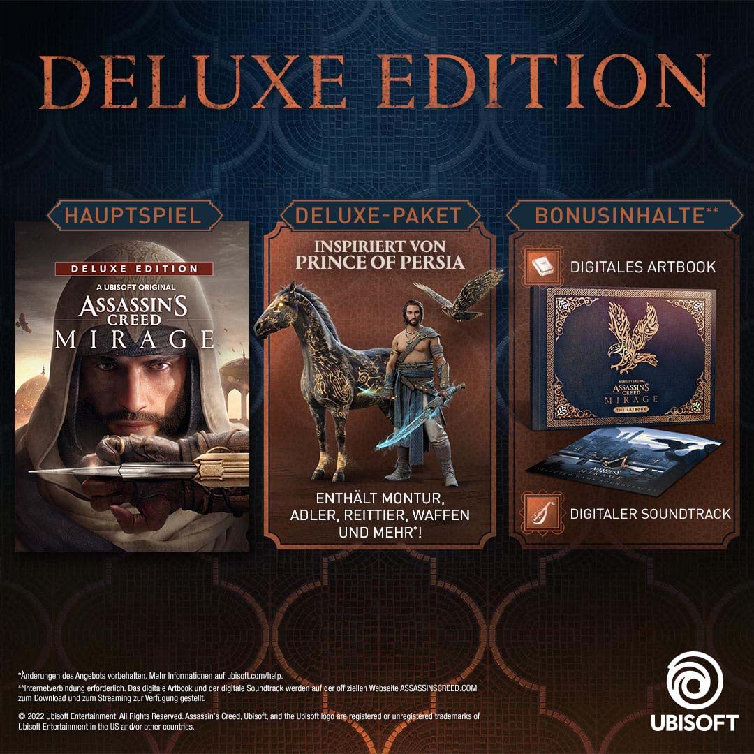 بازی Assassins Creed Mirage Deluxe Edition Ps5 گیم آن